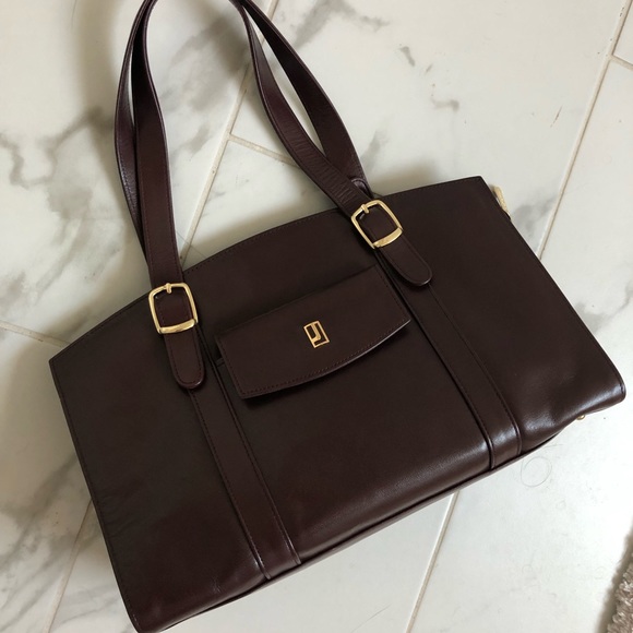 jafferjees | Bags | Jafferjees Maroon Antique Leather Tote Purse ...
